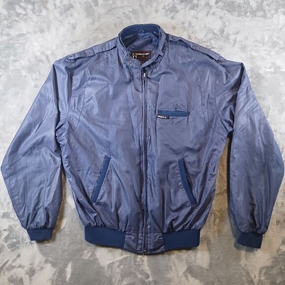 Members Only | Jackets & Coats | Vintage 8s Members Only Blue Full Zip ...